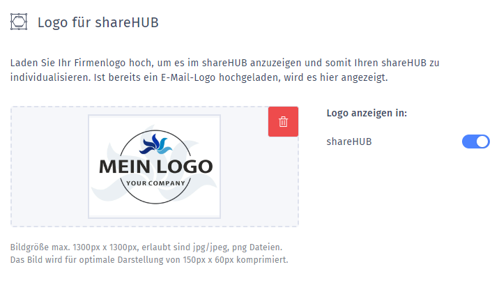 shareHUB in orgaMAX Buchhaltung
